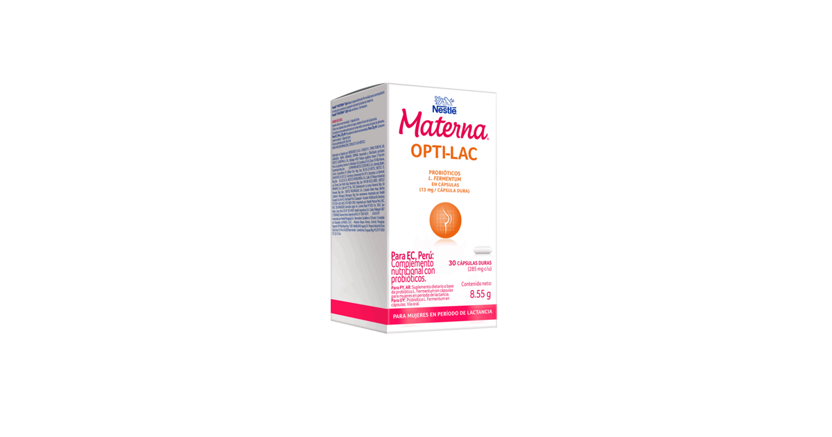 Materna® Opti-lac suplemento para la mastitis | Nestlé® Materna